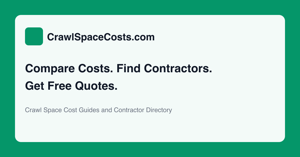 Crawl Space Encapsulation Cost Per Square Foot (2026): Pricing by Size ...